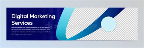 Modern Abstract Linkedin Banner Template Stock Vector Illustration Of