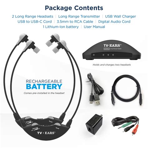 Tv Ears Dual 58 Digital System Tv Ears® Official Store