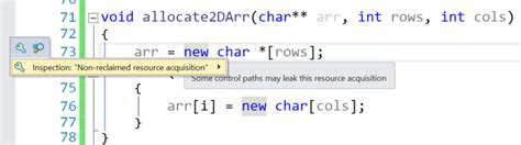 Inspection Non Reclaimed Resource Acquisition In Resharper C