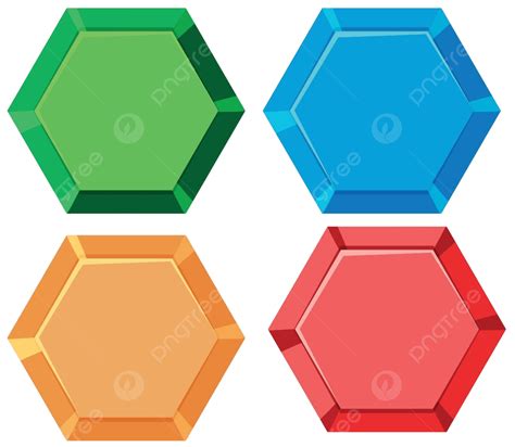Hexagon Shaped Icon Buttons Background Art Eps10 Vector Background