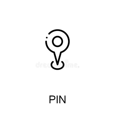 Modern Flat Map Pointer Sign Navigation Pin Symbol Location Vector Icon EPS Stock Vector