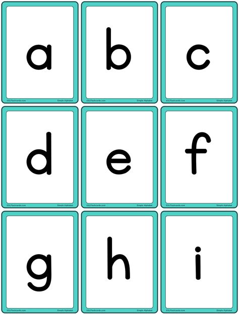 Alphabet Flashcards Teach A Z Free Printable Phonics Chart Worksheets Library