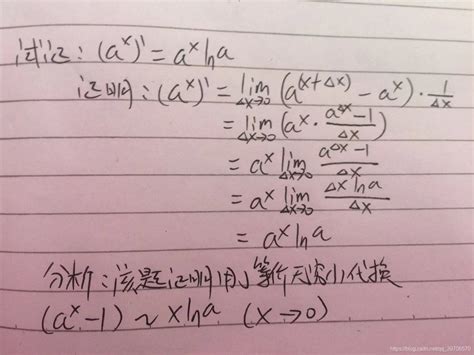 证明指数函数的导数ax`axlnaaxaxlnaa0证明 Csdn博客