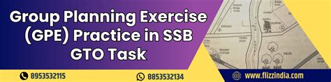 Group Planning Exercise Gpe Practice In Ssb Gto Task Flizzindia Indias Largest Educational