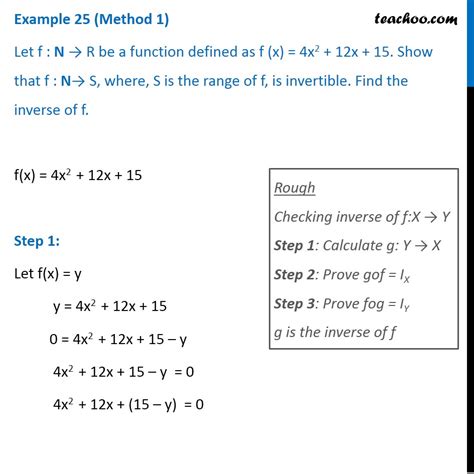 Question 8 Let F X 4x 2 12x 15 Show That F Is Invertible