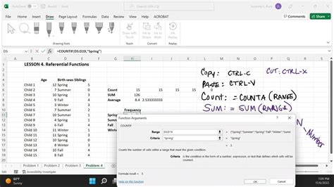 Excel 5 Referential Functions Youtube