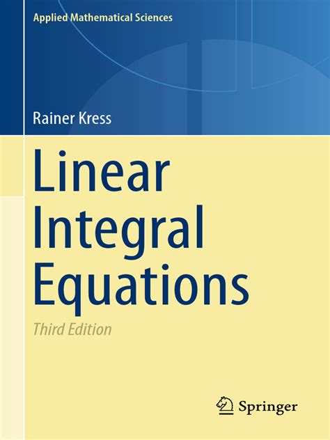 Linear Integral Equations 3rd Edition Pdf
