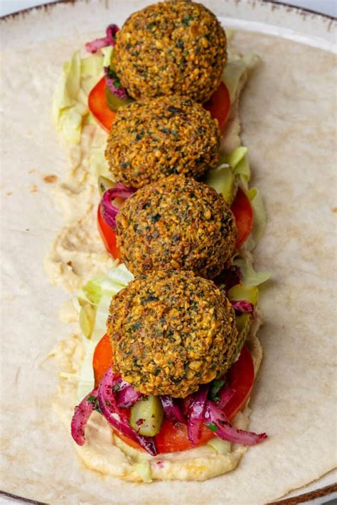 Falafel Wrap Packed With Flavor And Protein Cooking With Ayeh