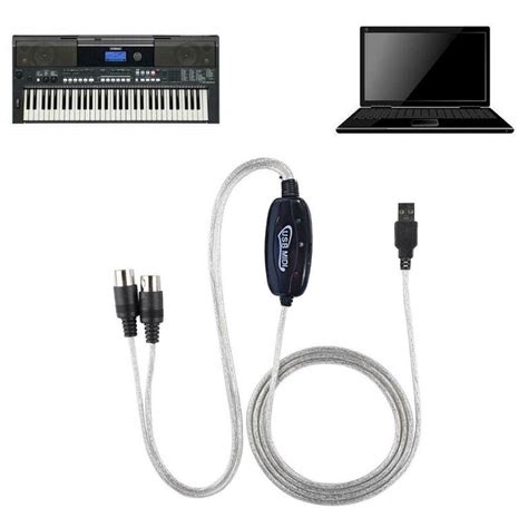 สาย USB to MIDI interface ออก จากชอง USB คอมพวเตอร กบเครองดนตร Shopee Thailand