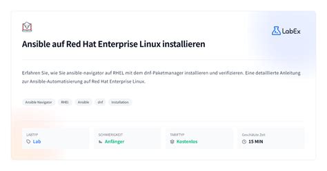 Ansible Installation Auf Red Hat Enterprise Linux Schritt Für Schritt Anleitung Labex