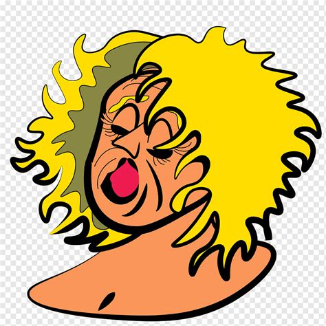 노란 꽃 코 음식 만화이 마 얼굴 머리 표정 만화 얼굴 표정 Png Pngwing