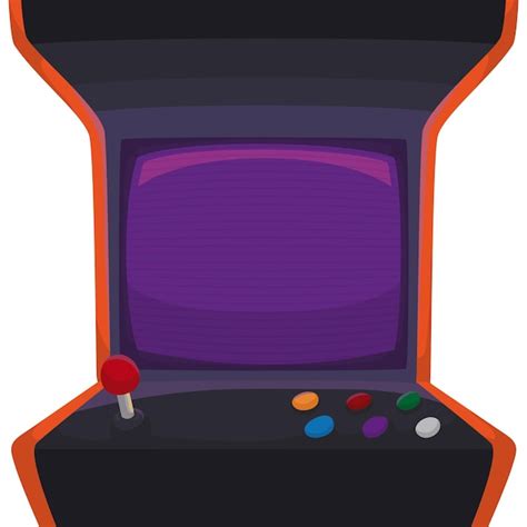 Premium Vector Frontal View Of Traditional Arcade Case Video Game