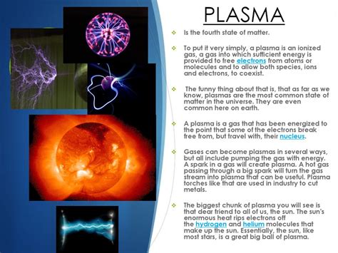Plasma State Of Matter Examples
