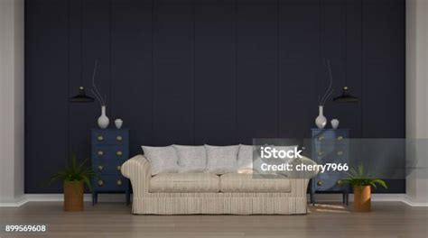 현대 거실 소파와 흰색 회색 벽 램프 및 찬 3d 렌더링 세기 룸 인테리어 나무 바닥 중순 현대 빈티지 빈 벽 앞 선반 0명에 대한 스톡 사진 및 기타 이미지 Istock