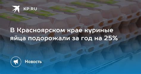 В Красноярском крае куриные яйца подорожали за год на 25 Kp Ru