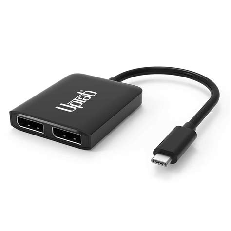 Buy Uptab 8K USB C To DisplayPort Dual Monitor Adapter Hub Dual 4K 60Hz Display Port Multi