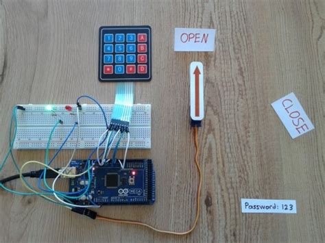 Arduino Door Lock Using 4×4 Keypad And Servo Motor Open Electronics