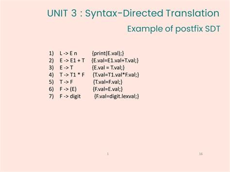 Compiler Design Syntax Directed Translation Pdf Programming