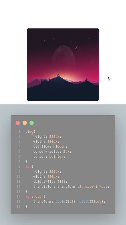 Creating Img With Zoom In And Rotate Effect Bu Using Html And Css Html5