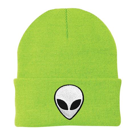 Green Alien Squad Beanie Hat