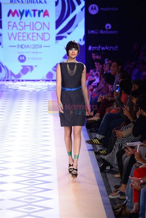 Model Walks For Rina Dhaka At Myntra Fashion Week Day 1 On 3rd Oct 2014