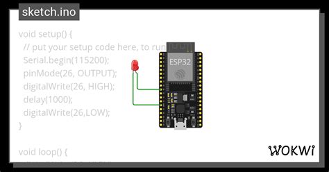 Led Glow Wokwi Esp32 Stm32 Arduino Simulator