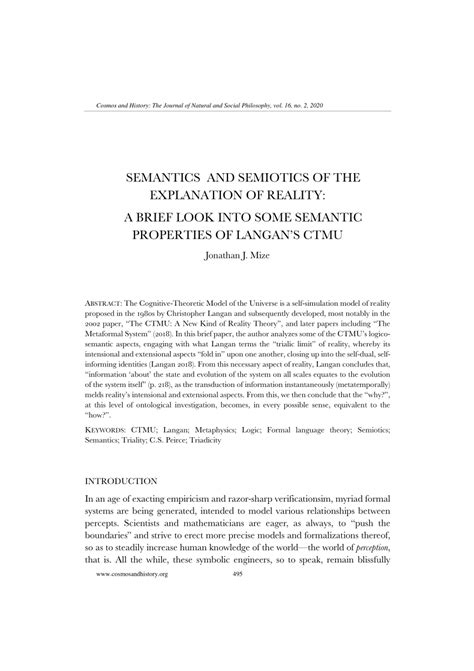 pdf semantics and semiotics of the explanation of reality a brief look into some semantic