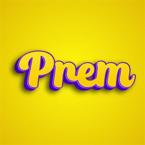 Premium Photo Prem Typography 3d Design Yellow Pink White Background