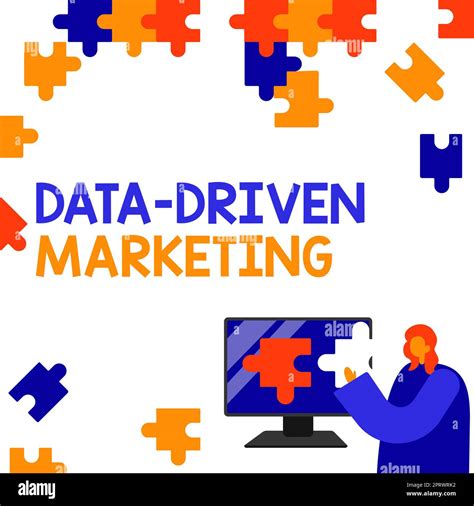 Writing Displaying Text Data Driven Marketing Business Concept Strategy Built On Insights