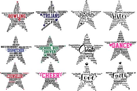 Word Art Typography SVG Design Bundle Graphic By Creative Design Creative Fabrica