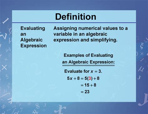 Evaluate Expressions