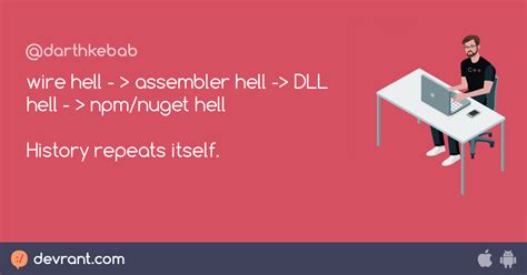 Package Manager Wire Hell Assembler Hell DLL Hell Npm