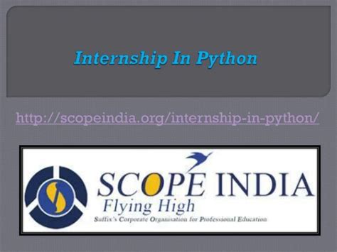 PPT Internship In Python PowerPoint Presentation Free Download ID 7881748