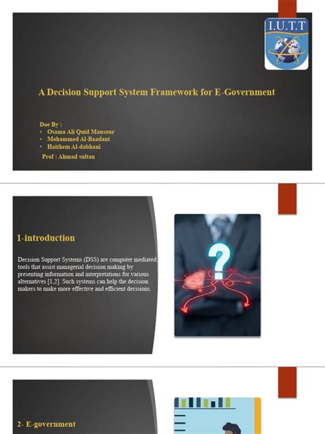 A Decision Support System Framework For E Government Pdf Human