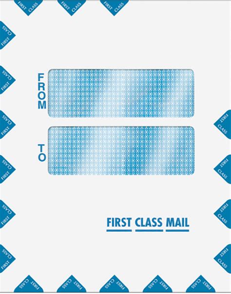 Double Window First Class Mail Envelope