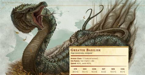 Greater Basilisk Pdf Criaturas Rpg Personagens