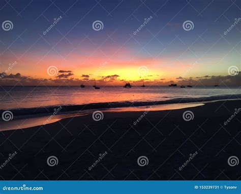 A Barbados Caribbean Island Scene Stock Image Image Of Colonial Beach 153239731