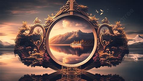 산과 호수가 있는 화려한 거울 로열티 프리 사진 배경 일러스트 및 사진 무료 다운로드 Pngtree