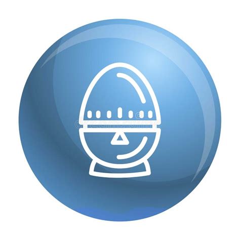 egg timer icon outline style stock vector illustration of mesh
