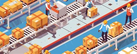 Premium Photo An Assembly Line With Workers Efficiently Packing Items For Distribution