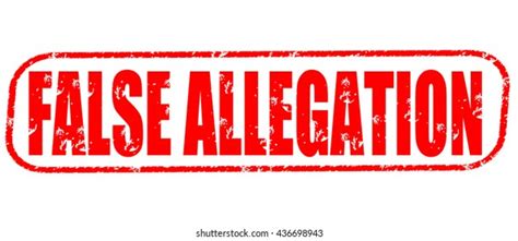False Allegation Stamp On White Background Stock Illustration 436698943 Shutterstock
