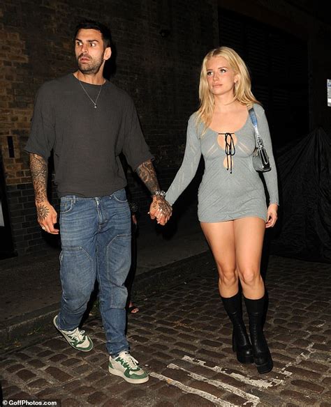 Lottie Moss Slips Into A Plunging Top And Skimpy Bikini Bottoms As She