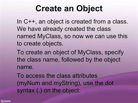 Creating Objects And Class Methods Ppt