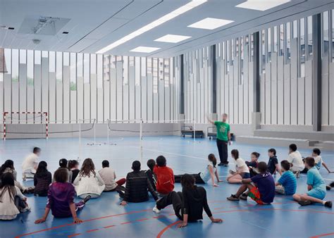 Gymnasium And Town Hall Esplanade In Chelles By Lan Architecture