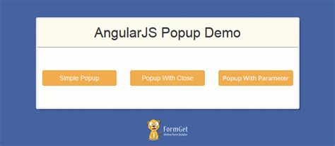 Angularjs Popup Using Ui Bootstrap Formget