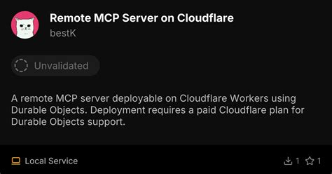 Remote Mcp Server On Cloudflare Mc · Lobehub Remote Mcp Server On Cloudflare Mc · Lobehub