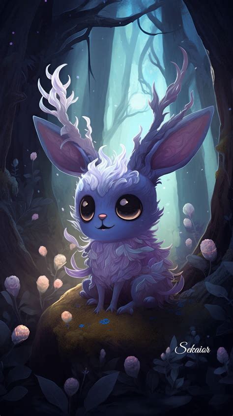 Cute Cryptid Creature In A Magical Forest By Serrkai On Deviantart