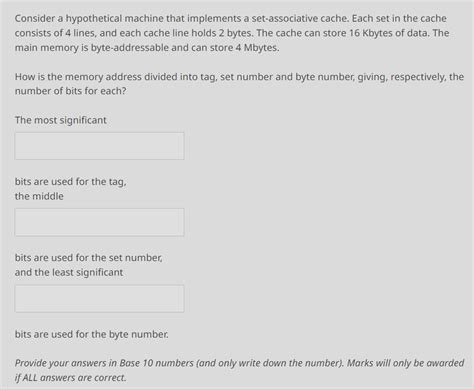 Solved Consider A Hypothetical Machine That Implements A Chegg Com
