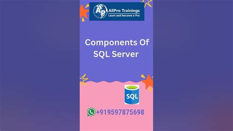 Components Of Sql Server Onlinetraining Sql Sqlserver Youtube