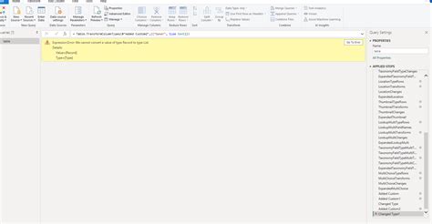 Cannot Convert A Value Of Type Table To Type List Microsoft Fabric Community